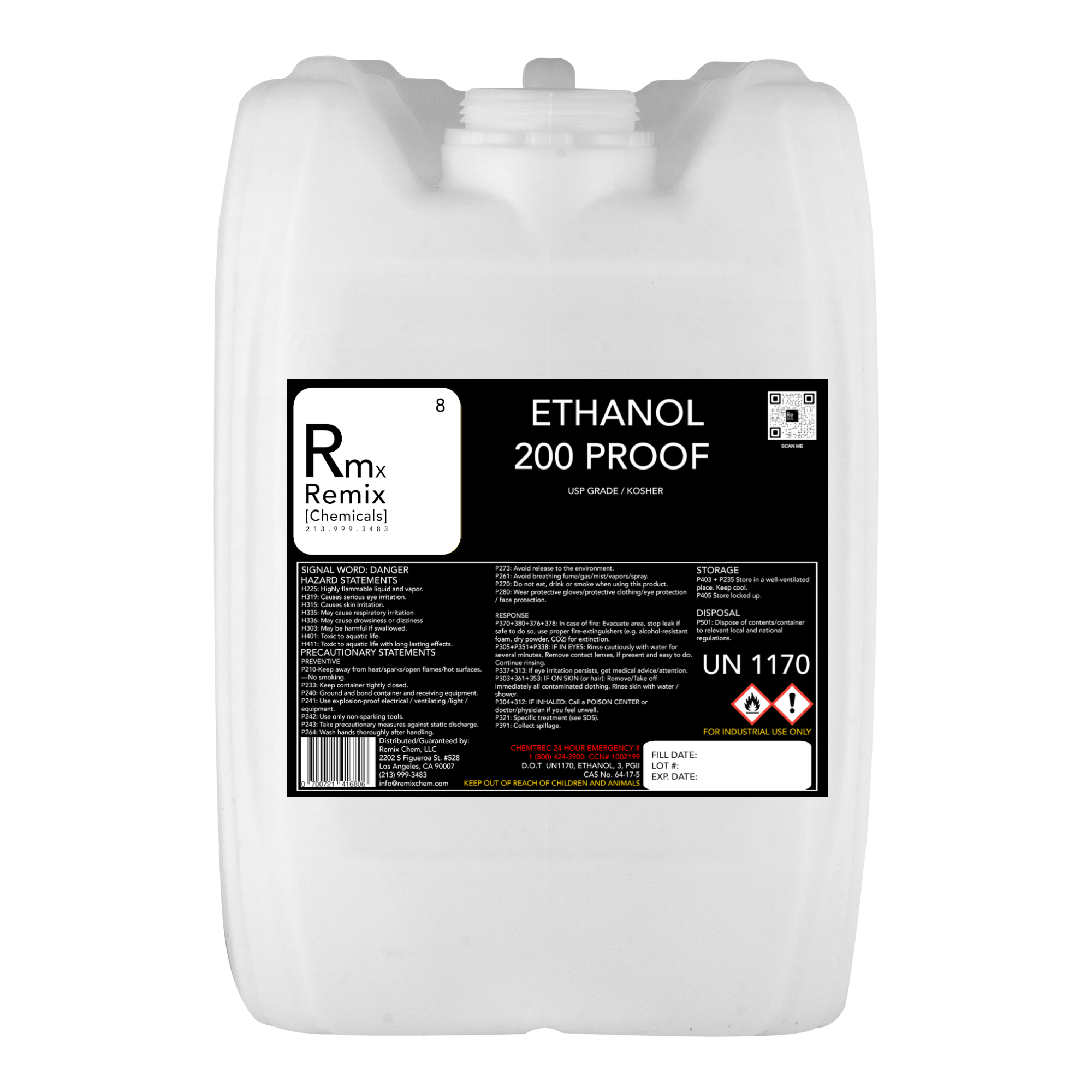 ETHANOL (200 Proof) – Remix Chemicals